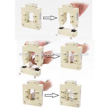 China 400/5A class 0.5 low voltage split core open loop current transformer current sensor with ...