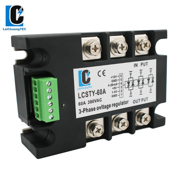 380VAC Three phase voltage regulator power controller module 40A-120A ...