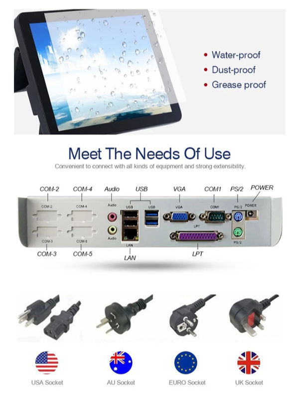 China Factory 15 inch pos system hardware all in one capacitive Touch ...