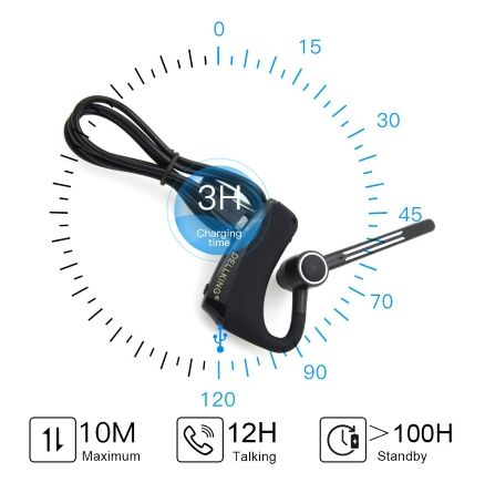 China Wireless Walkie Talkie Bluetooth PTT Headset Earpiece for ...