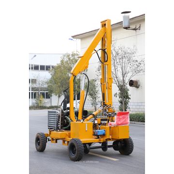 China Full hydraulic highway guardrail pile driver machine piling ...