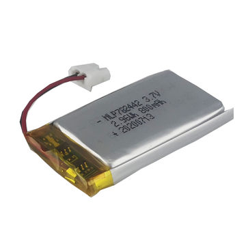 China Mica 782442 800mAh Lithium polymer battery pack Rechargeable High ...