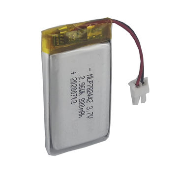 China Mica 782442 800mAh Lithium polymer battery pack Rechargeable High ...