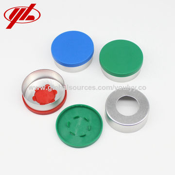 China Flip Off Cap 32mm Infusion Pharma Aluminum Plastic Bottle Cap on ...