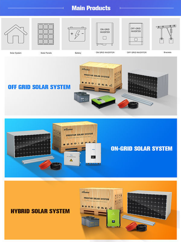 China Prostar 270W Solar Panel 270 Wp 5BB A Grade Mono Solar Panel with ...