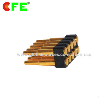 ChinaSpring loaded connector,10pin double row 2.54-pitch pogo pin power ...