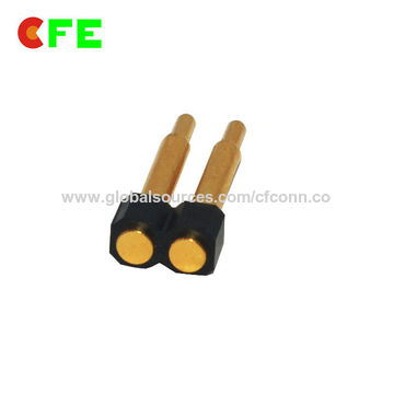 China Spring loaded connector, 2pin SMT brass contact pin connector by ...