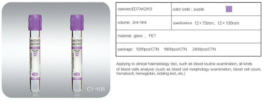 China Vacuum Blood Collection tube EDTA tube on Global Sources,EDTA ...