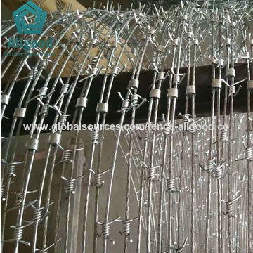 China Single strand stainless steel thorn wire, stainless steel barbed ...