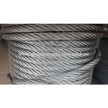 China 18X7+ FC/IWS no spinning steel wire rope, ungalvanized or ...