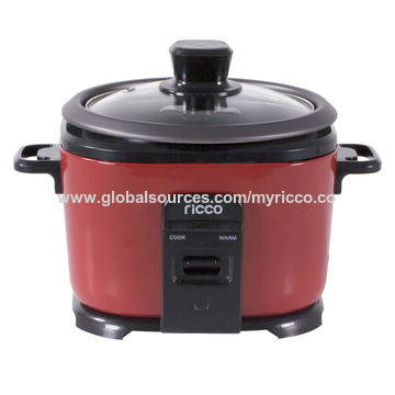 China New design 400W 1.0Liter electric Square rice cooker in color ...