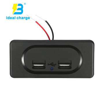 China 4.8A Dual USB Port ,Car Charger ,Flush Mount for Bus Wall 12v 24v ...