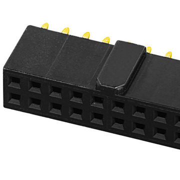 China 2.54mm Female Header Dual Row Four Body Y-type Straight Type ...