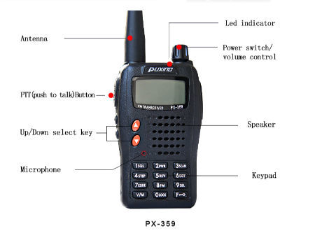 Chinese vhf uhf transceiver security guard equipment two way radio, vhf ...