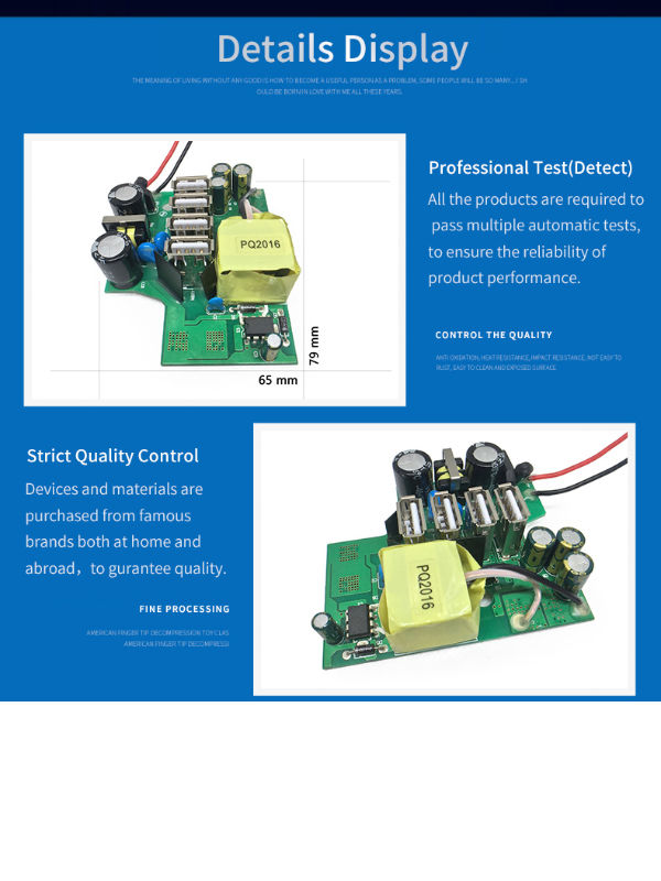 China Mobile Charger PCBA Kit with pcba Assembly 4 port USB charger pcb ...