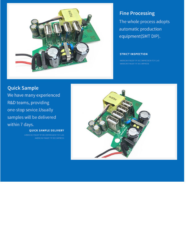 China Mobile Charger PCBA Kit with pcba Assembly 4 port USB charger pcb ...