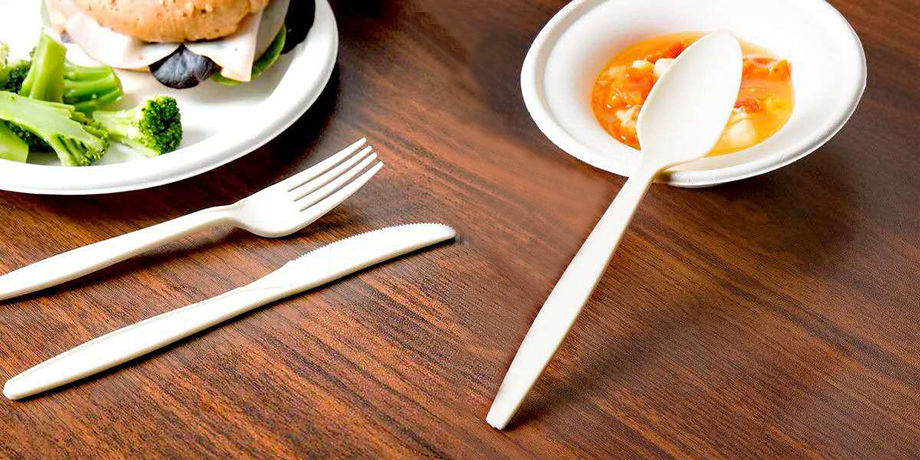 China Biodegradable 6" Corn Starch cutlery Kit on Global Sources ...