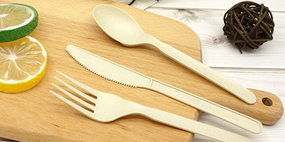 China Biodegradable / Compostable Disposable 7" CPLA Cutlery Kit 4/1 on ...