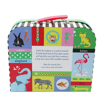 China Custom Luxury Suitcase Shape Box Children Coloring toy Box on ...