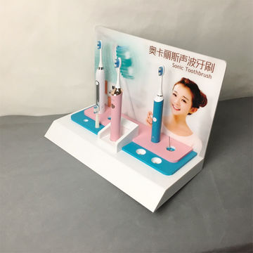 China Custom Bluetooth Toothbrushes Display Holder L Shape Supermarket ...