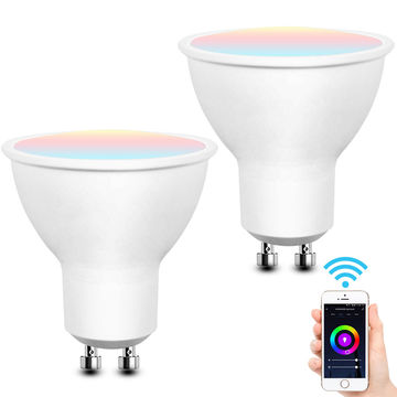 China GU10 WIFI Smart LED Bulb spotlight Lamp RGB CCT Color Tuya ...