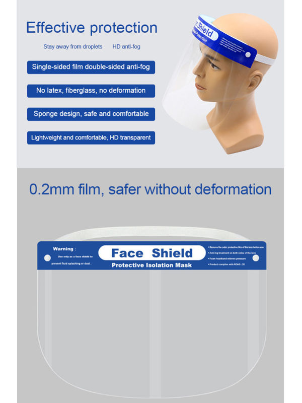 ChinaDisposable Plastic Clear Visor Anti-splash Anti-fog Splash Proof ...