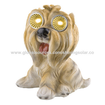 ChinaSolar Powered Dog Outdoor LED Garden Light Decor Solar LED Dog ...