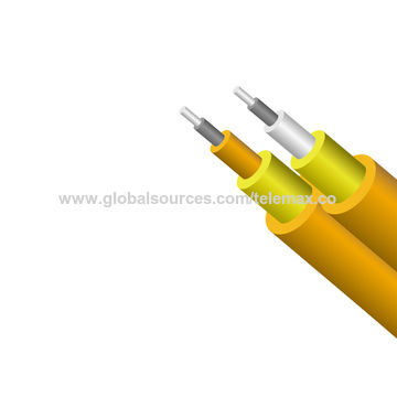 China SM/OM2/OM3/0M4 Duplex Flat Indoor Fiber optical Cable Double ...