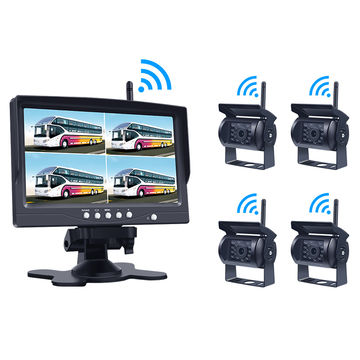 China 7-inch wireless rear view camera for bus backup camera wireless ...