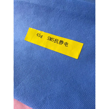 China BFE99 3 layer sms nonwoven fabric material for facemask and ...