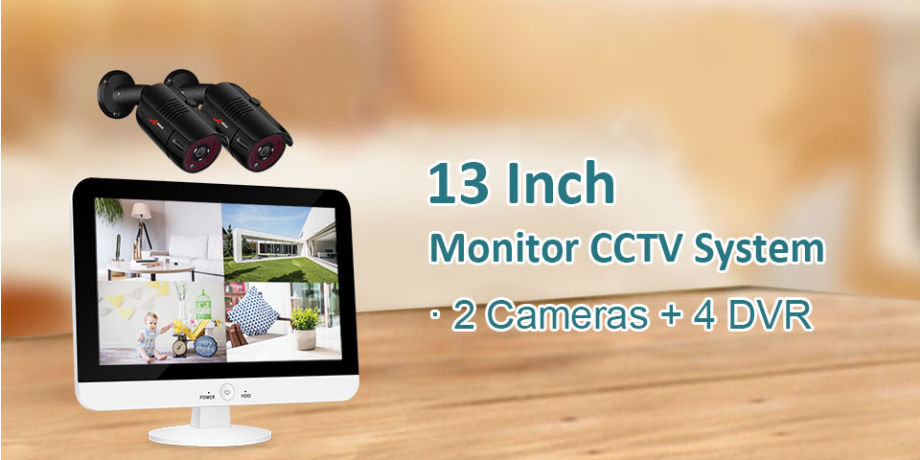 China ANRAN 13'' LCD Monitor DVR AHD Outdoor CCTV Camera System DVR ...