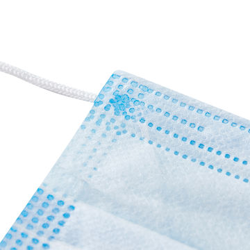 China Mask manufacturer, 3-Layer flat ear loop style disposable ...