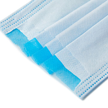 China Mask manufacturer, 3-Layer flat ear loop style disposable ...