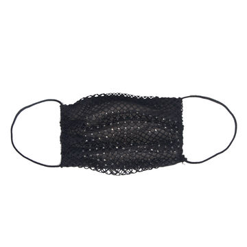 China Fashion Mesh rhinestone dust-proof masks breathable and reusable ...