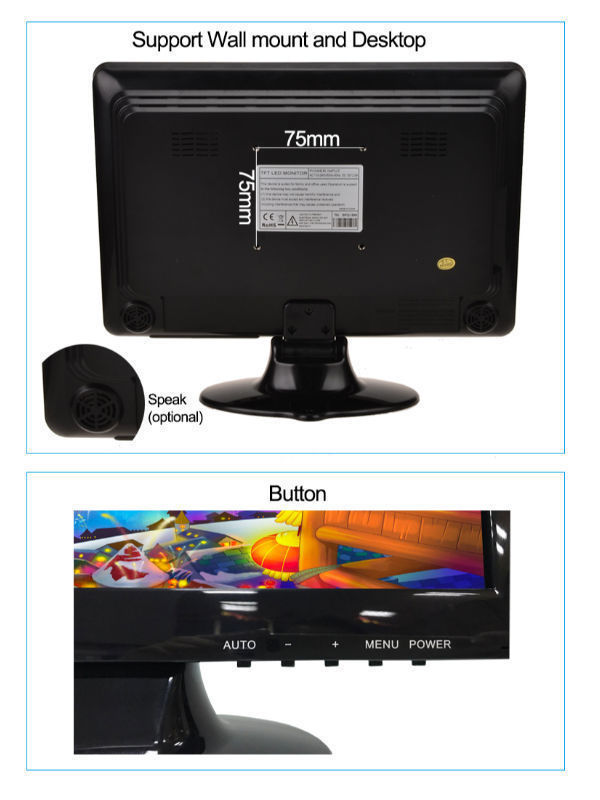 China 12 Inch Car TFT LED CCTV Monitor Best Price 12Inch 12 Volt DC LCD ...