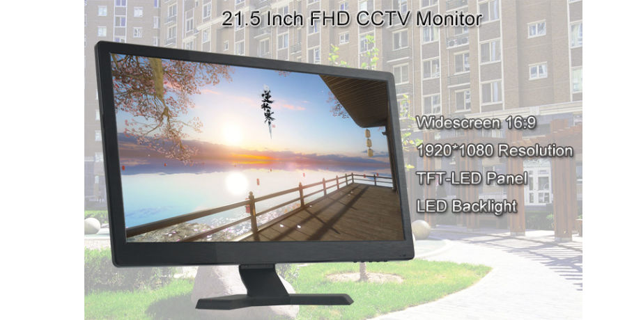 21 Inch Full HD LED BNC Monitor Widescreen 21.5 Inch TFT LCD CCTV ...