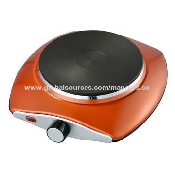 China Electric hot plate power indicator light single cast iron plate ...