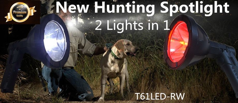 China 2 IN 1 LED Handheld Spotlight,Red&White CREE 10W LED,Good for ...