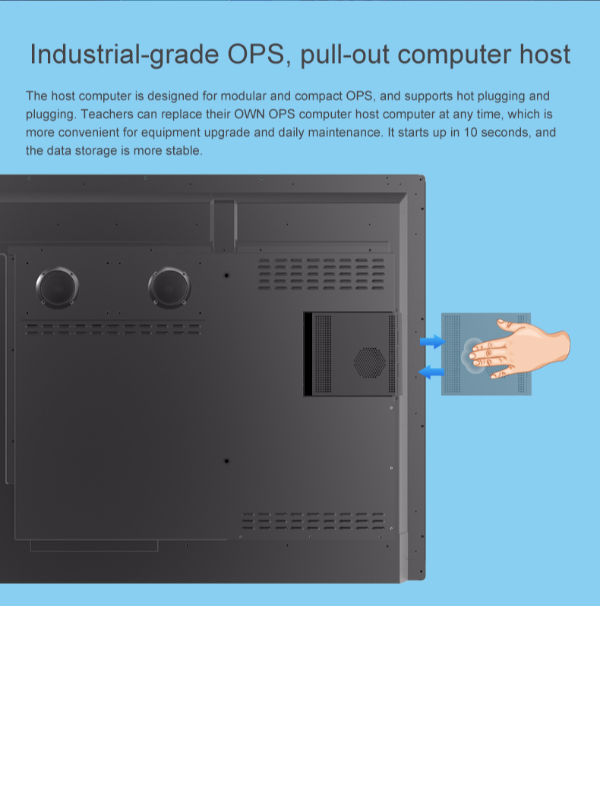 75-inch OPS 4K all-in-one interactive large touchscreen terminals with ...