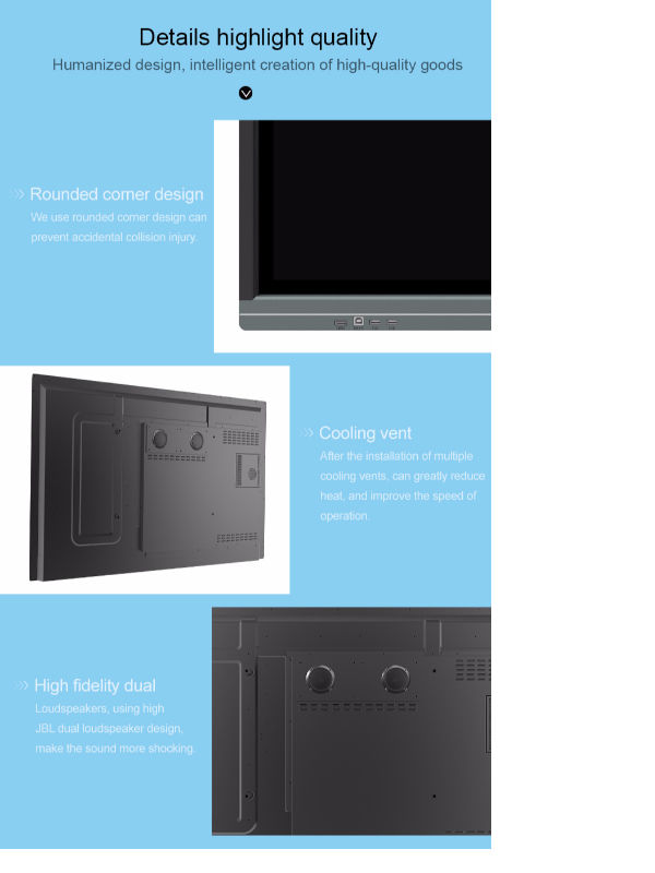 75-inch OPS 4K all-in-one interactive large touchscreen terminals with ...