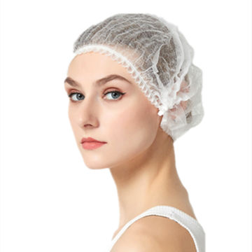 China Non-woven disposable double elastic mob cap double cord elastic ...