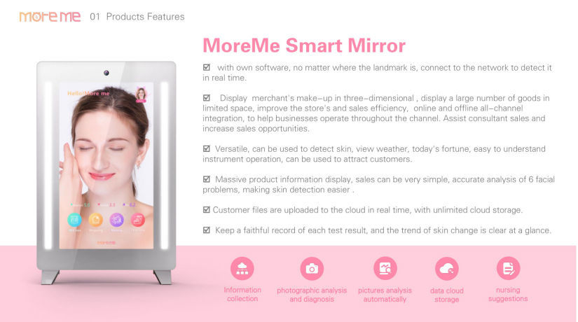 China New Technologies Magic Mirror Skin Analyzer Machine For Auto Skin ...