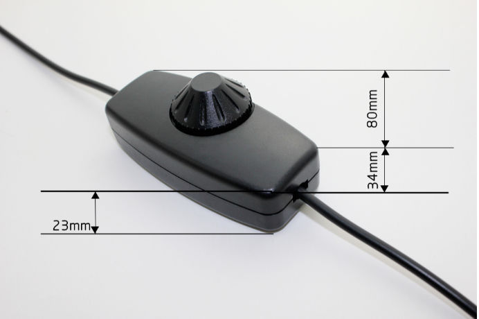LED Rotating Dimmers/Knob Controller with Low Voltage and 700mA Output ...