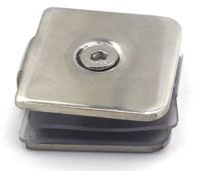 China Glass fitting accessories high quality square shaped 90 degree ...