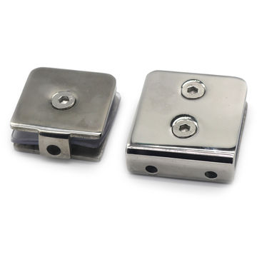 China Glass fitting accessories high quality square shaped 90 degree ...