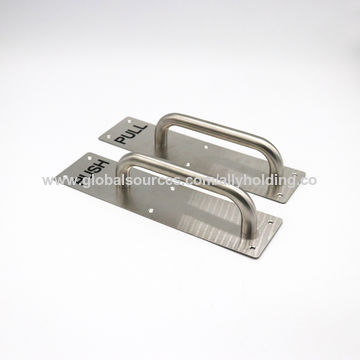 China Stainless steel push-pull warning handle, for fire door access ...