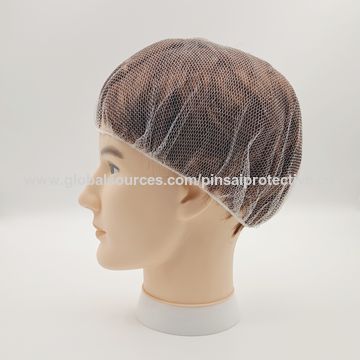 China Cheap Disposable Protection Nylon Hair Net Cap/Hairnet For Food ...