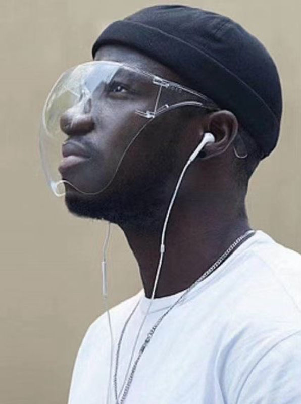 China Face shield hats and caps with Glasses Frame Reusable face mask ...