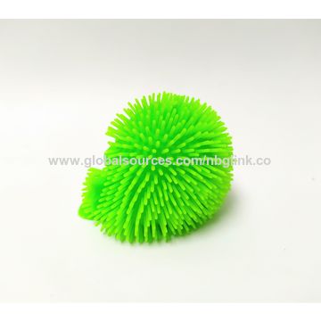 China Stress ball TPR squishy light up squeeze balloon puffer ball ...