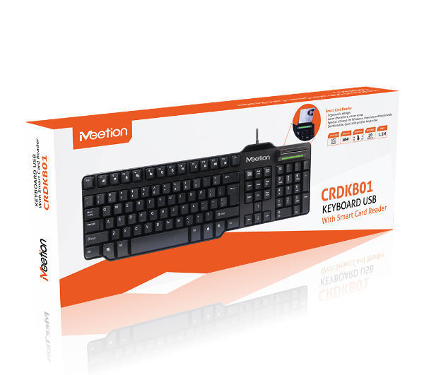 China MeeTion CRDKB01 Plastic Pos Keyboard Smart ID Credit Card Reader ...